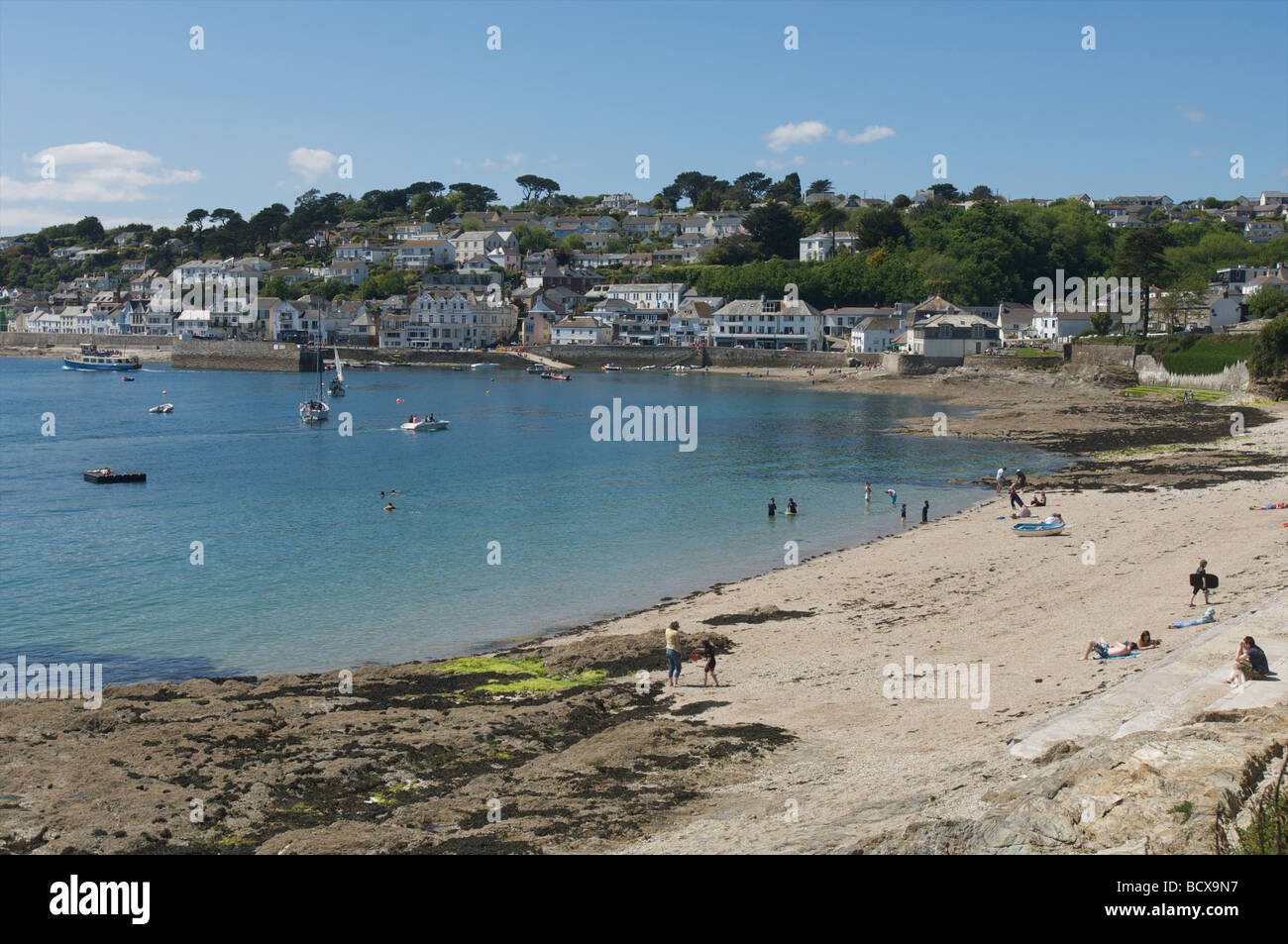 St Mawes beach. in Cornwall. Uk Stock Photo - Alamy