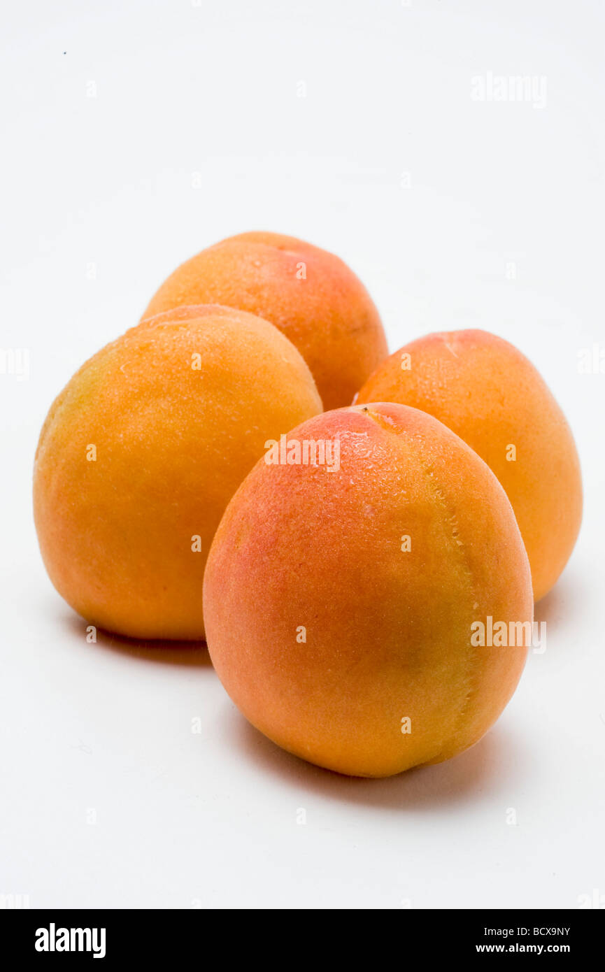 Cutout of a Peach on white background Stock Photo - Alamy