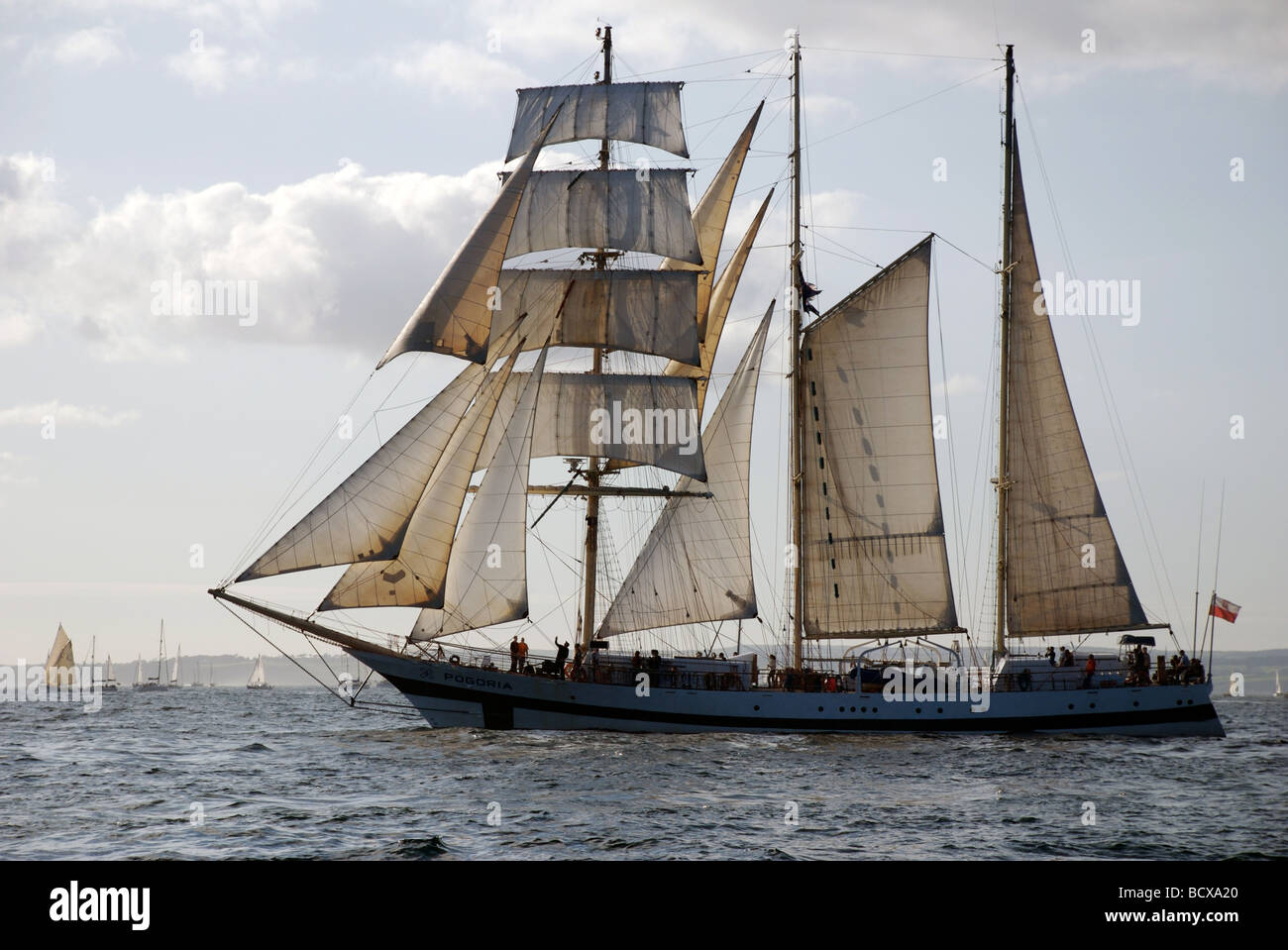The Pogoria barquentine ship from Poland, Funchal 500 Tall Ships ...