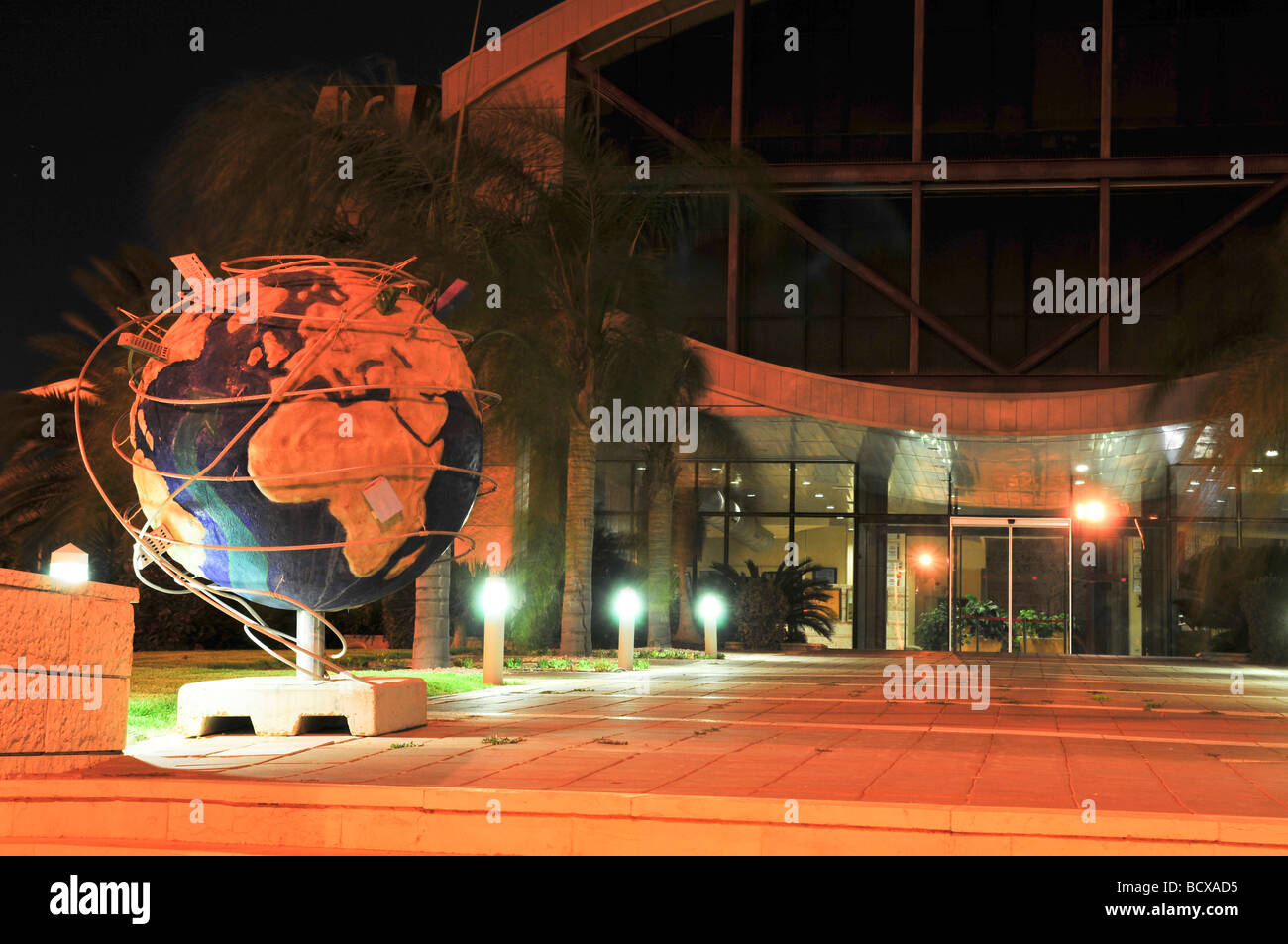 Israel Omer Night shot of the Industrial Park 21 July 2009 Baran ...