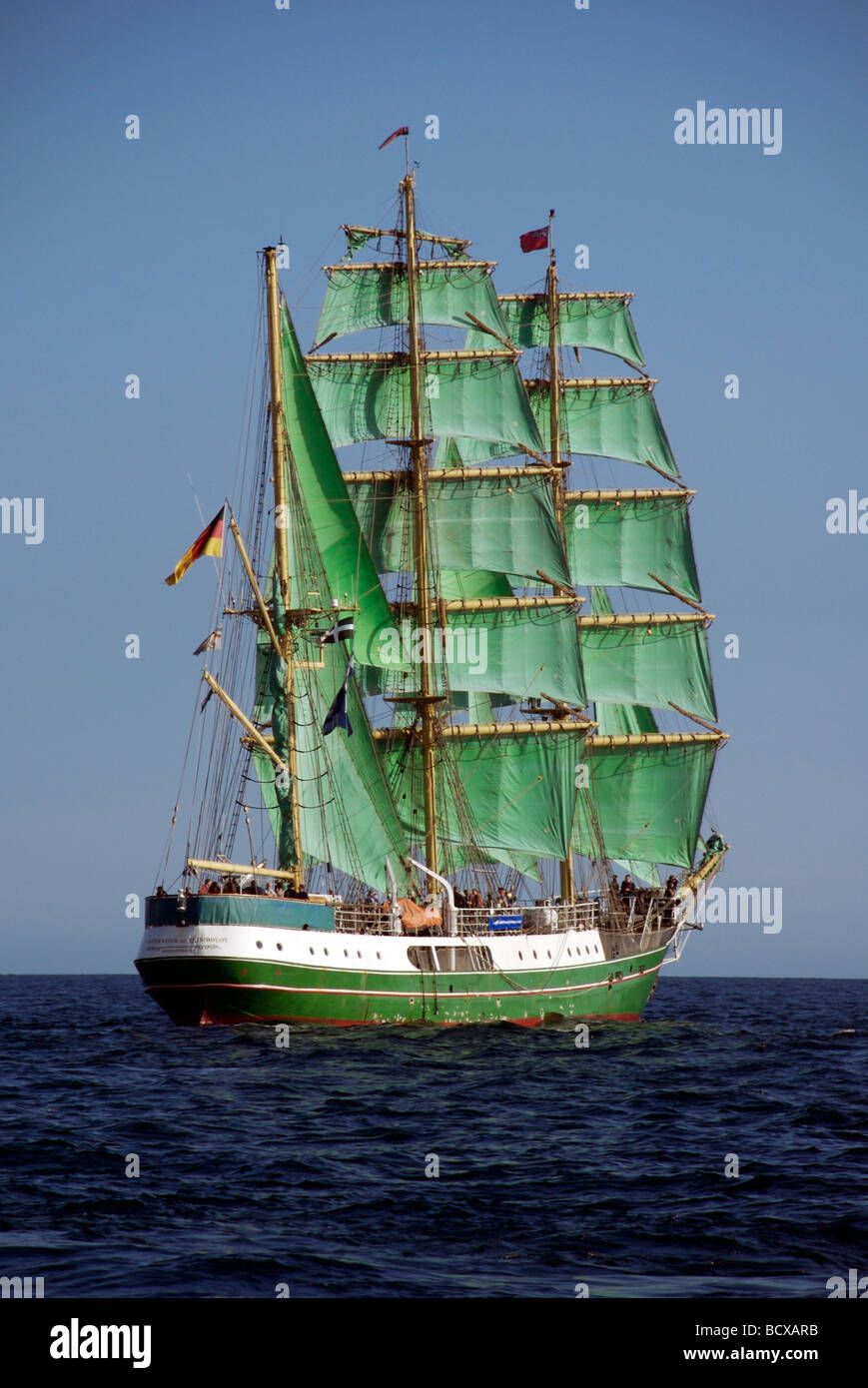 The Alexander Von Humboldt three masted barque ship from Germany ...