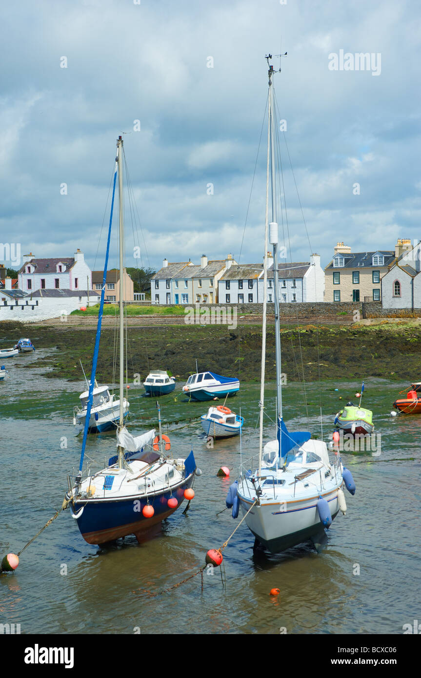 The harbour of The Isle of Whithorn, Dumfries & Galloway. One of the ...