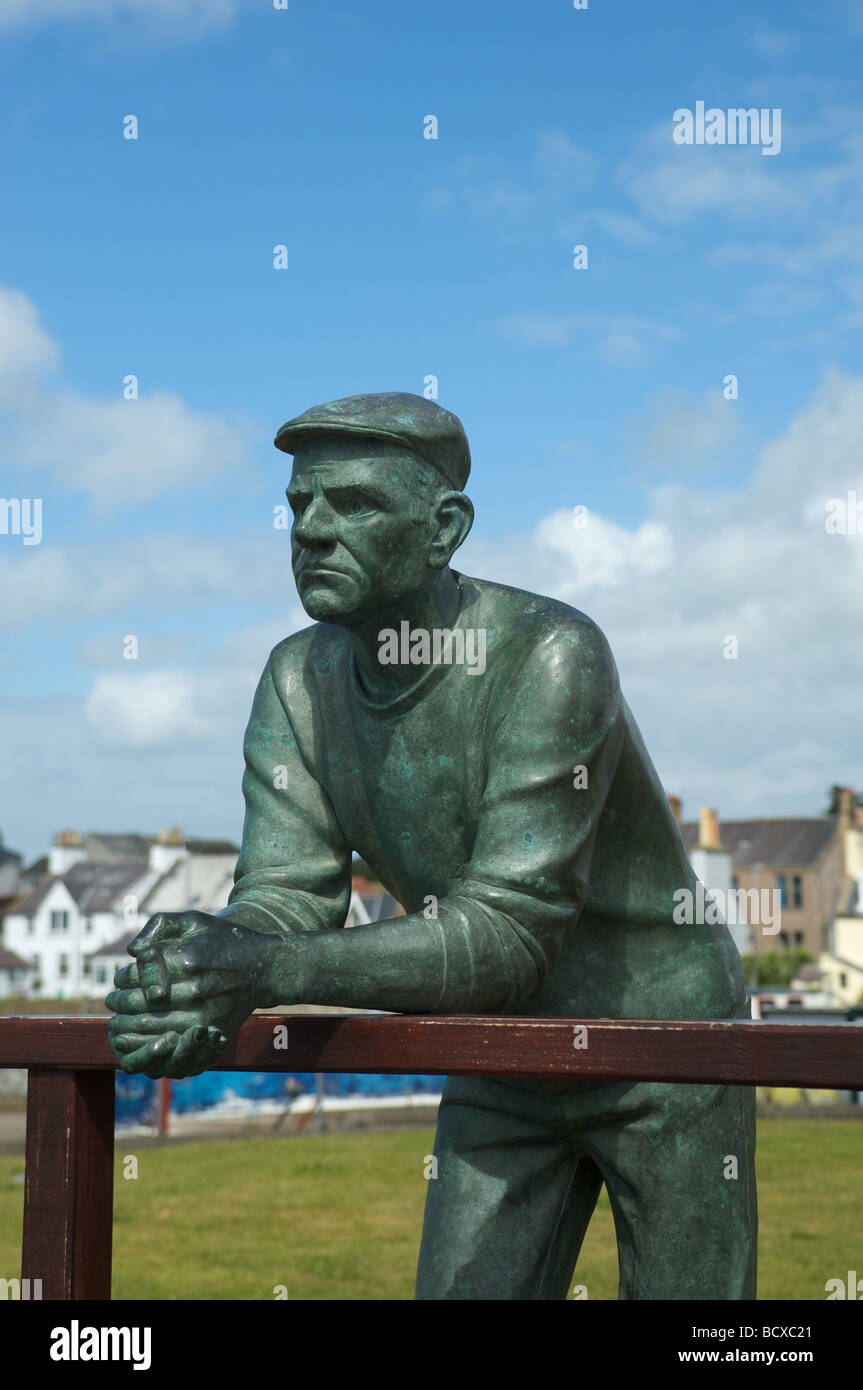 Bronze sculpture called 'The Man' by the artist Andrew Brown at Port ...