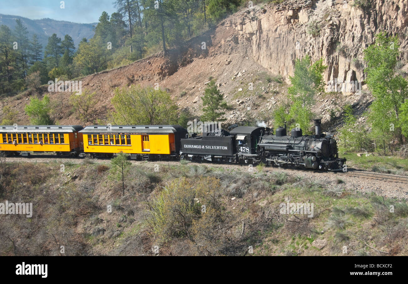 Colorado Durango The Durango Silverton Narrow Gauge Railroad steam ...