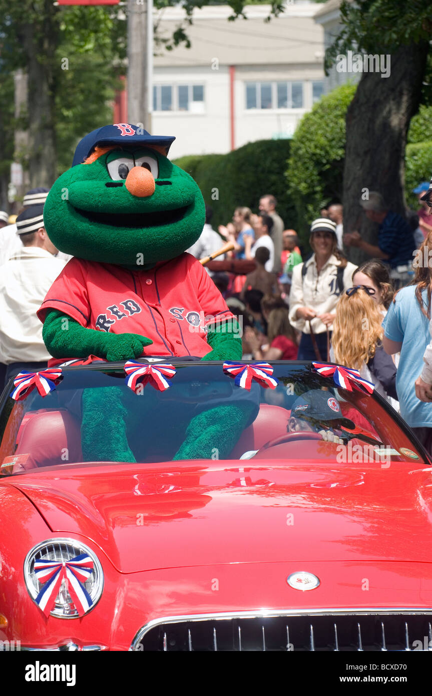 Wally the mascot of the Boston Red Sox in the Bristol Rhode Island ...