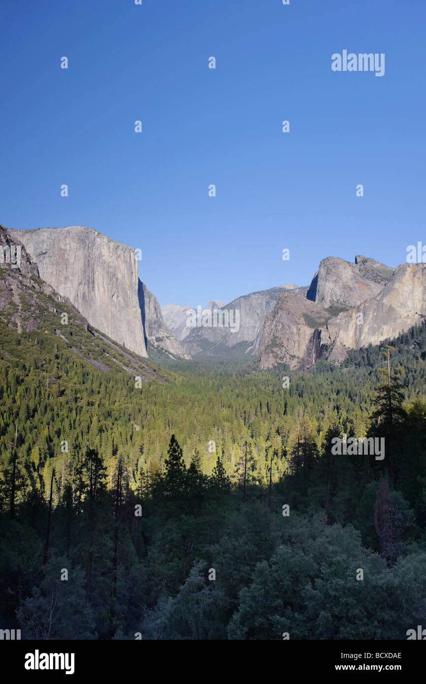 USA California Yosemite National Park Yosemite Valley Tunnel View Stock ...
