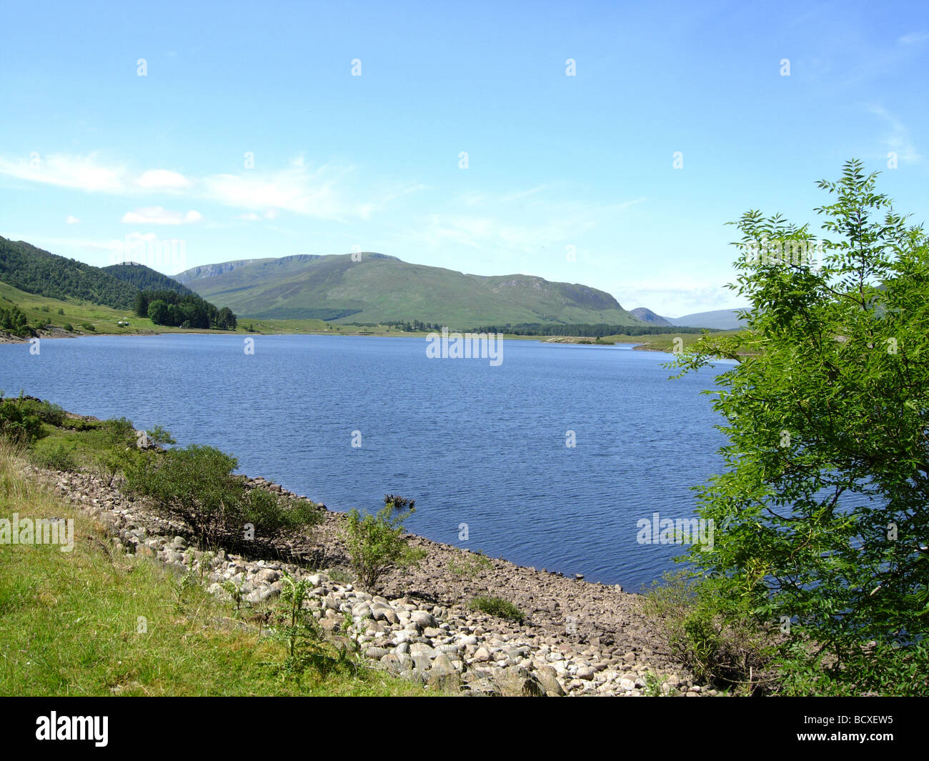 Reservoir between Laggan Bridge and Garve on General Wades road from ...