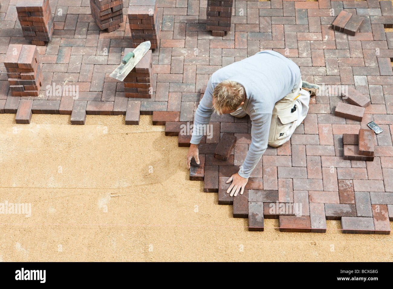 Block paving bricks hi-res stock photography and images - Alamy