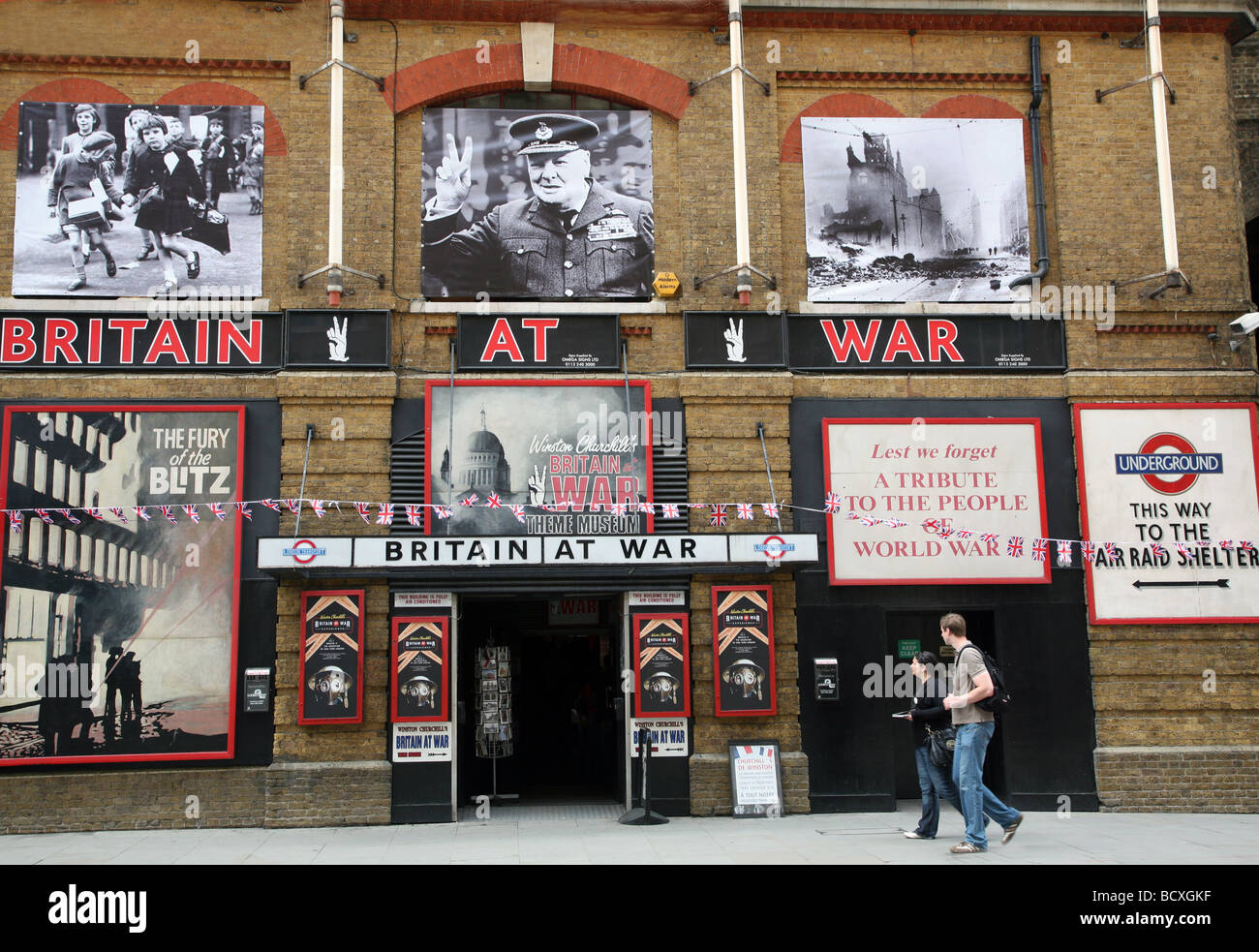 Britain at War theme museum, London Stock Photo - Alamy