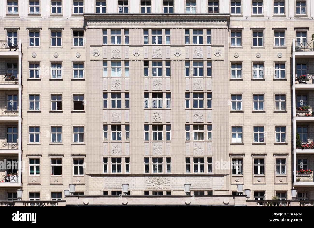 Karl Marx Allee, Block C Nord, Berlin, Germany Stock Photo - Alamy