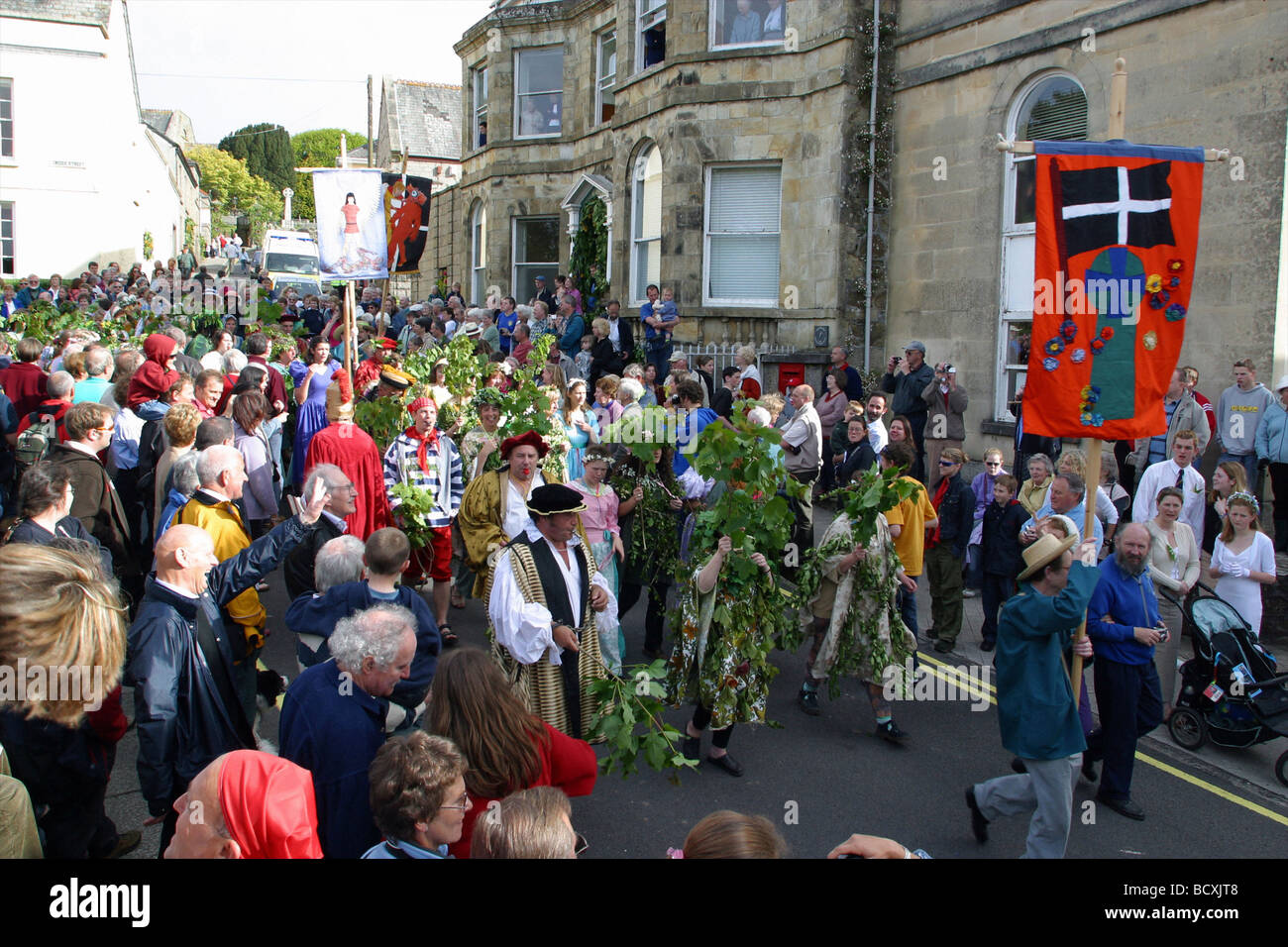 Helston Flora Day Stock Photo - Alamy