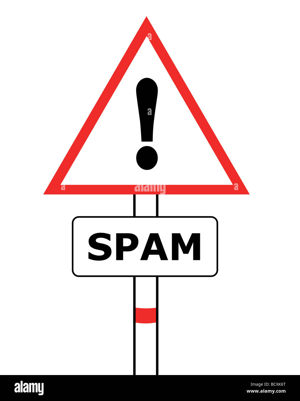 spam warning sign Stock Photo - Alamy