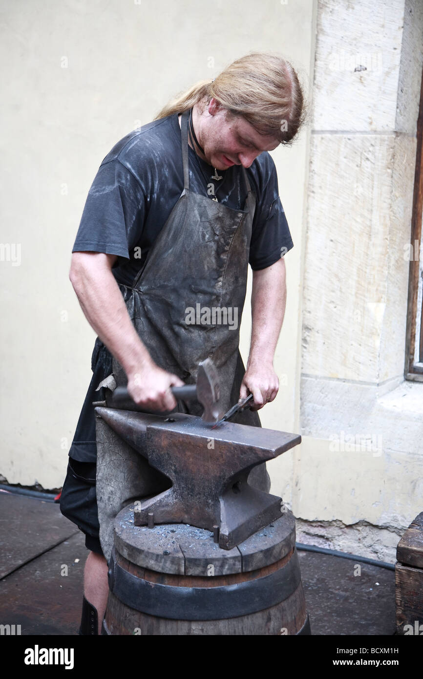 Vintage blacksmith tools medieval hi-res stock photography and images ...