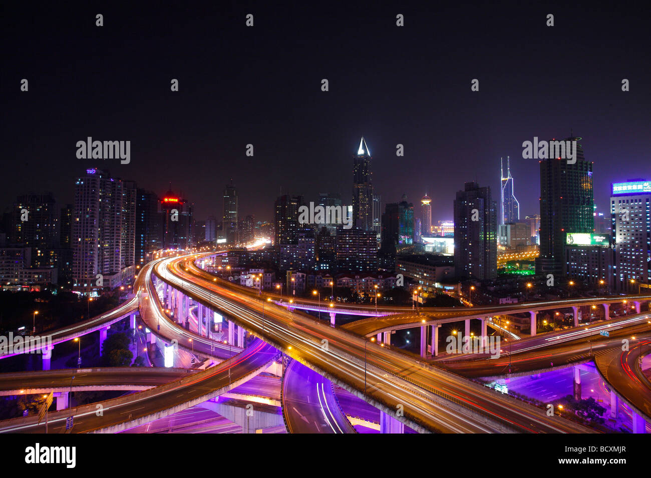 Shanghai yanan elevated road hi-res stock photography and images - Alamy