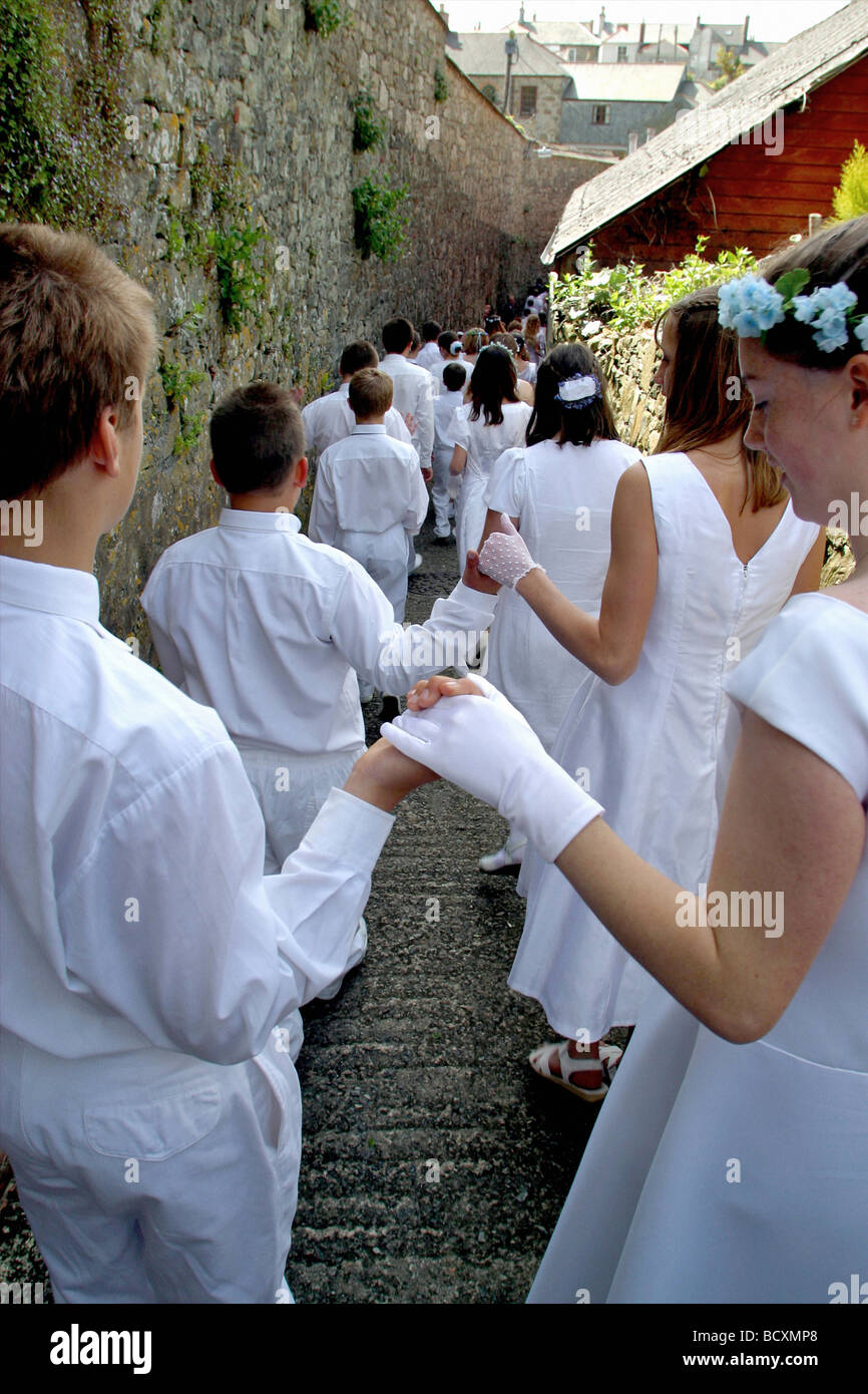 Helston Flora Day Stock Photo - Alamy