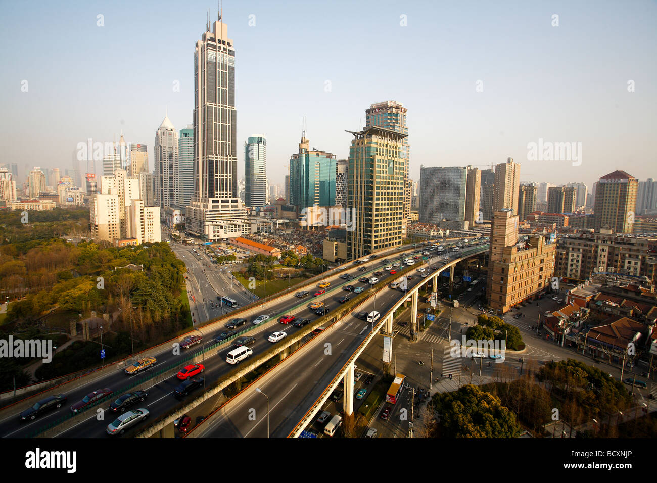 Yan'an Elevated Road,Shanghai,China Stock Photo - Alamy
