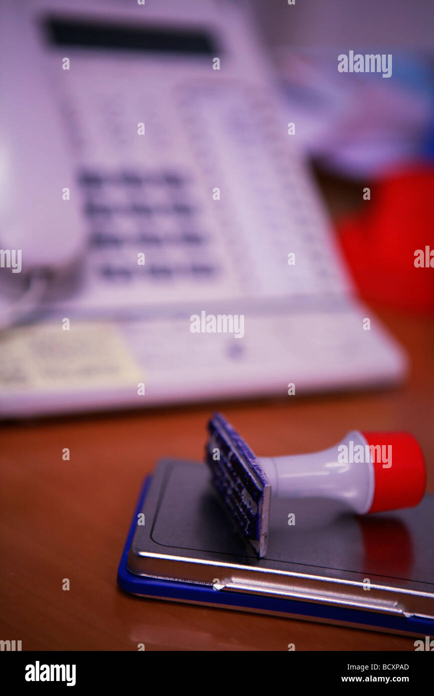 stamp and telephone Stock Photo - Alamy