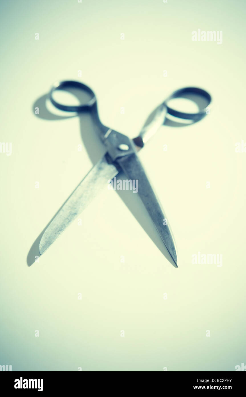 old pair of scissors Stock Photo - Alamy