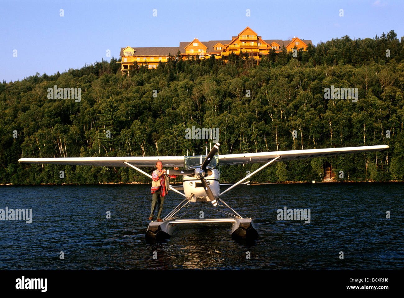 hotel lac sacacomie, canada Stock Photo - Alamy