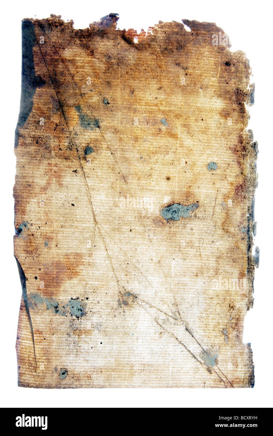 The old crumpled paper on a light background Stock Photo - Alamy