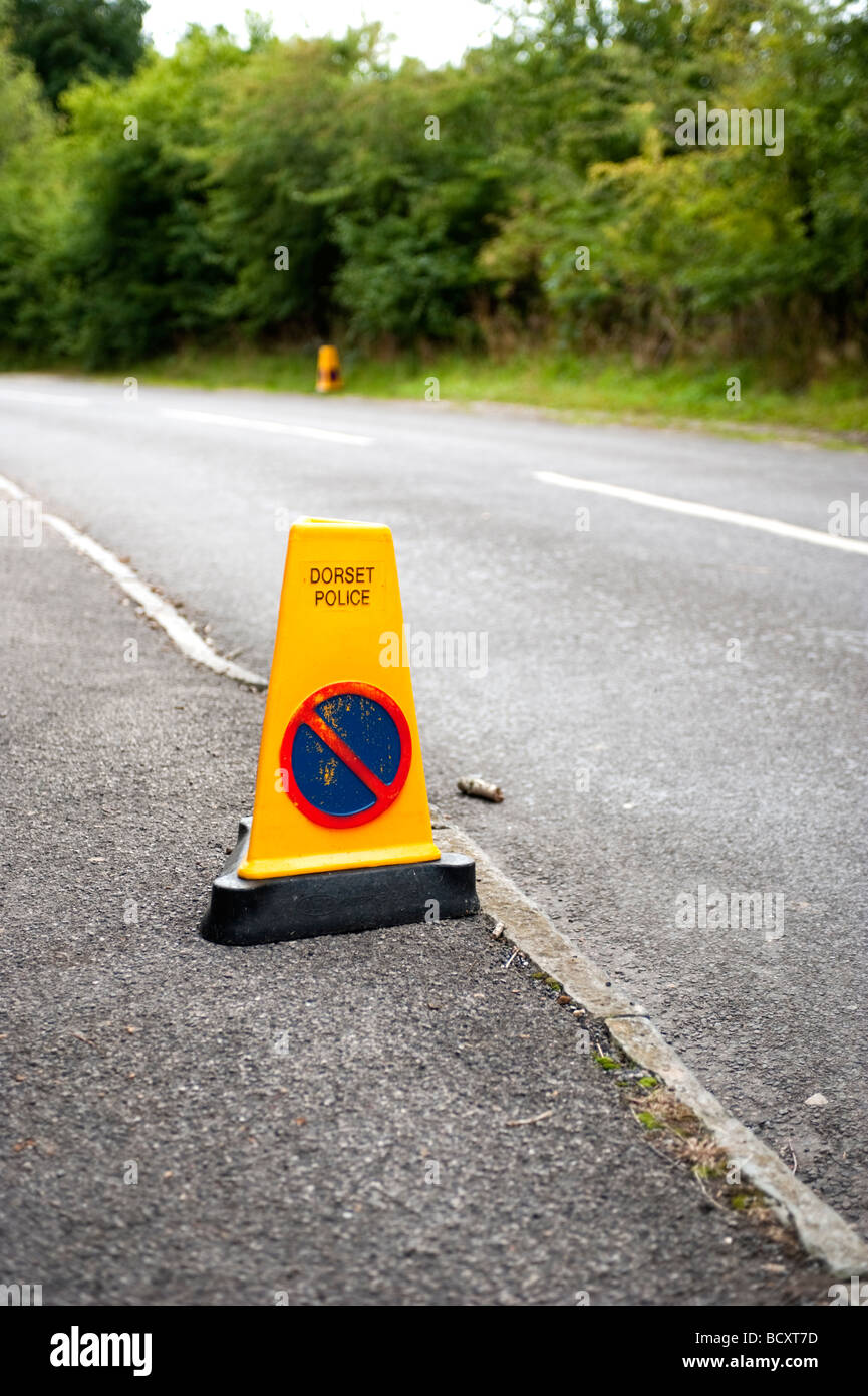 Police cone hi-res stock photography and images - Alamy