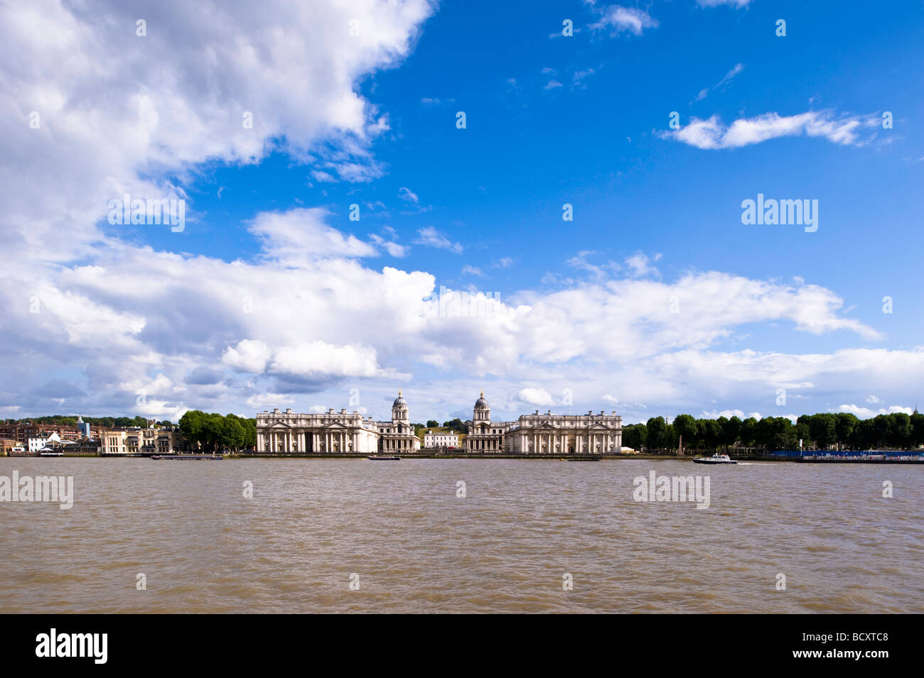 Greenwich seen from across the river London United Kingdom Stock Photo ...