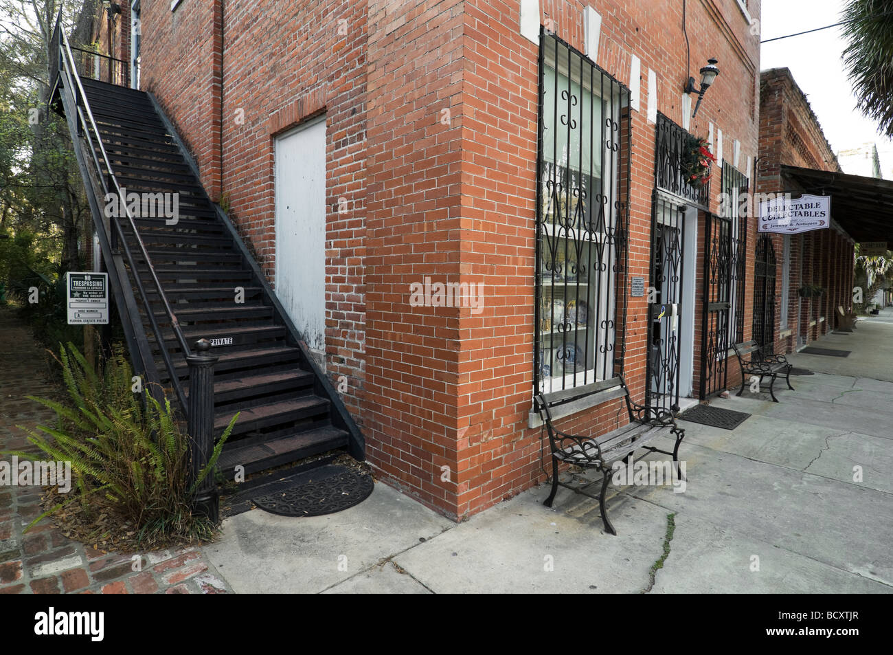 quaint old historic town of Micanopy in North Central Florida Stock ...
