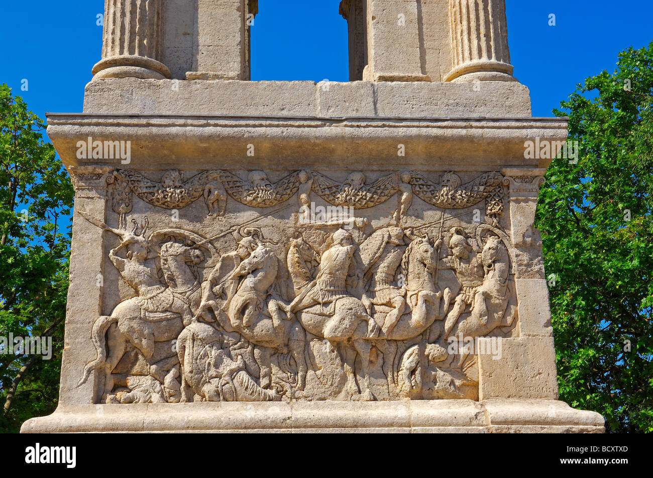 Glanum Roman ruins St Remy de Provence France Provence Alpes Cote d ...