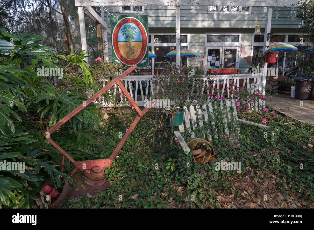 quaint old historic town of Micanopy in North Central Florida Stock ...