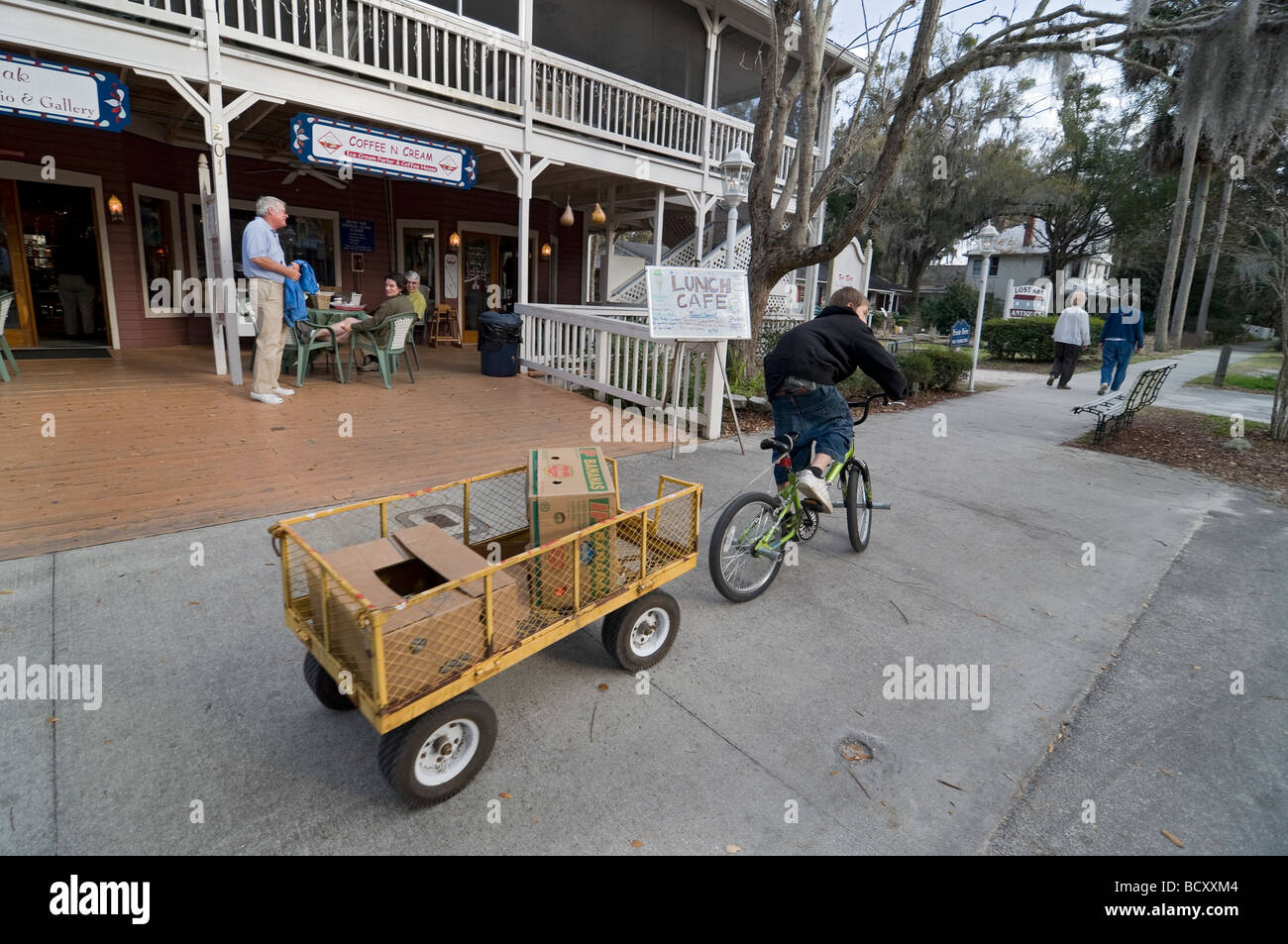 quaint old historic town of Micanopy in North Central Florida Stock ...