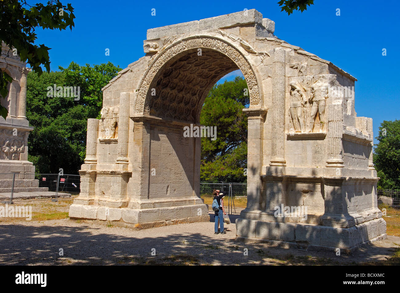 Glanum Roman ruins St Remy de Provence France Provence Alpes Cote d ...