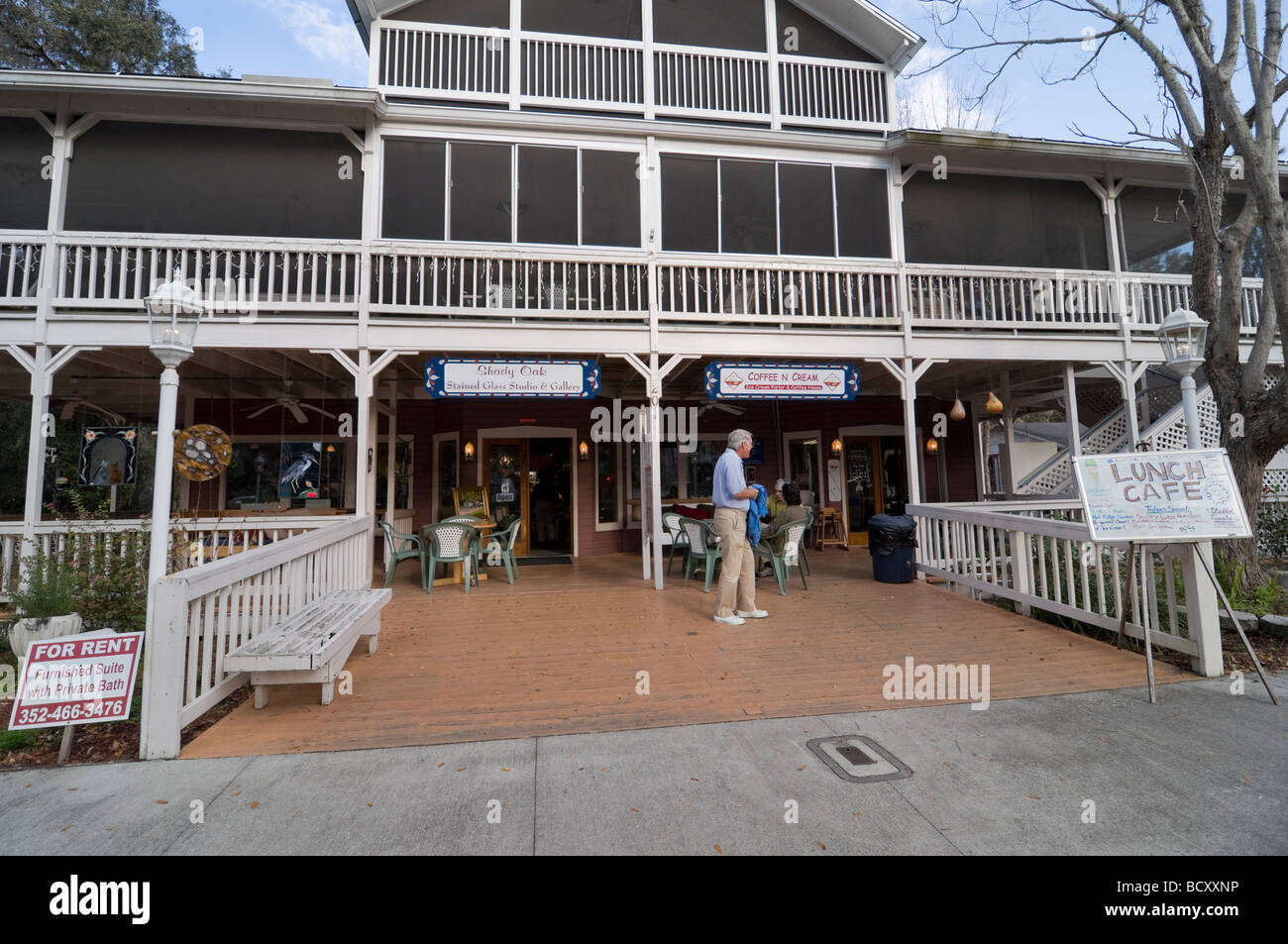 quaint old historic town of Micanopy in North Central Florida Stock ...