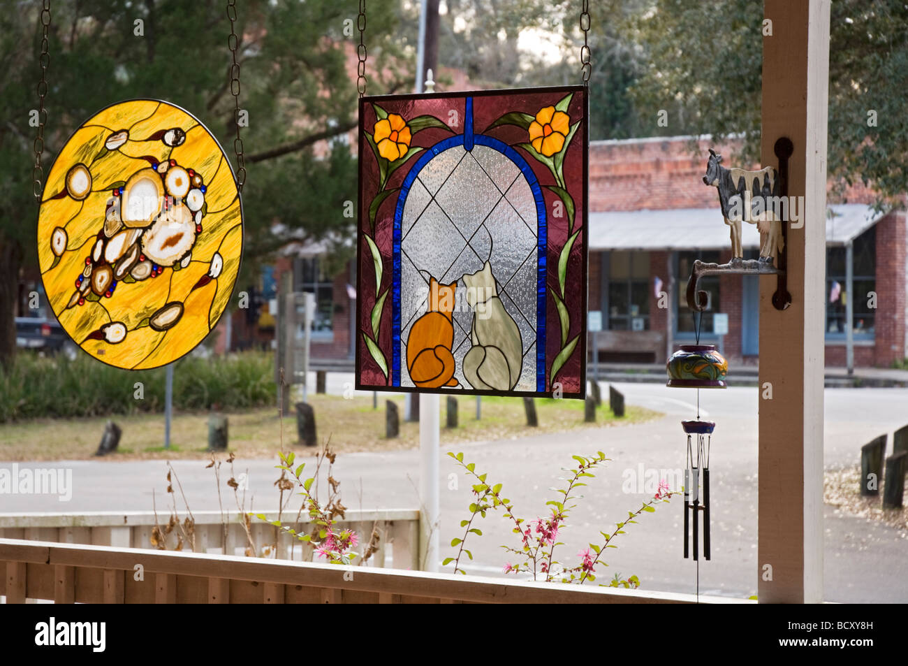 quaint old historic town of Micanopy in North Central Florida Stock ...