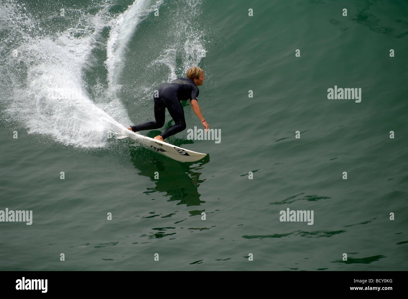 Competitor at the U.S. Open Surf competition, Huntington Beach, CA ...