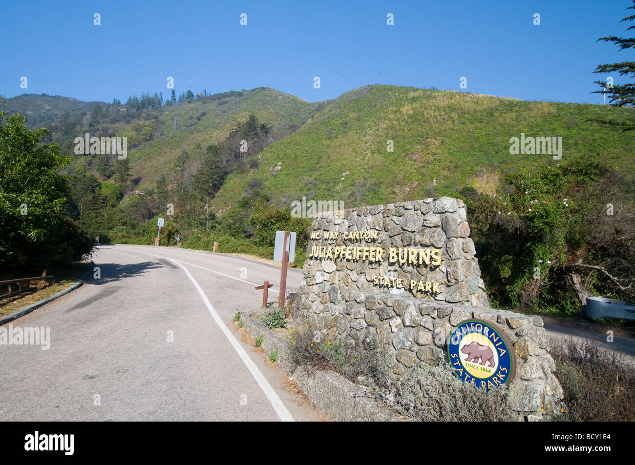 Julia Pfeiffer Burns State Park Big Sur California Stock Photo - Alamy
