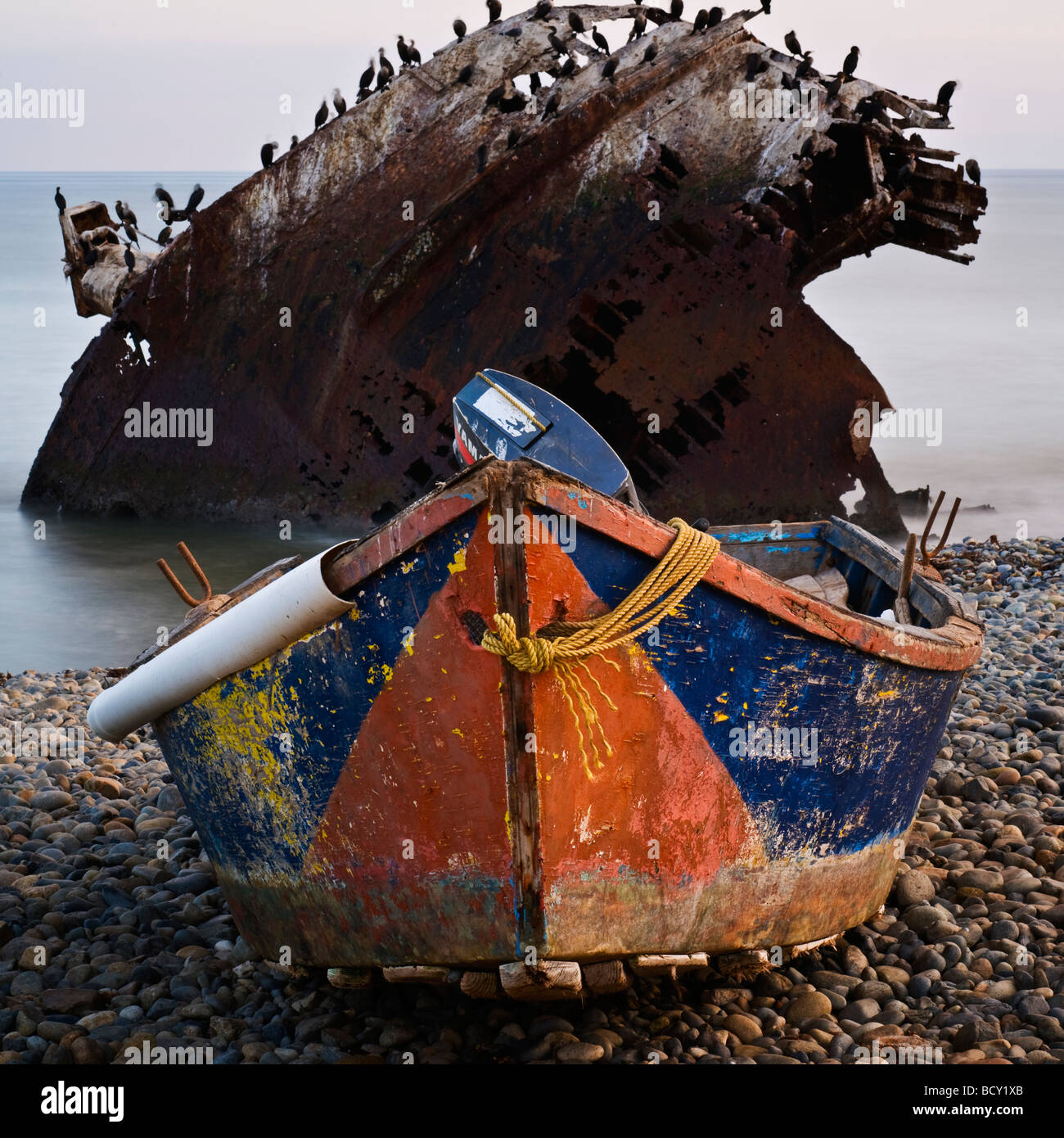 Fishing boat shipwreck pacific coast hi-res stock photography and ...