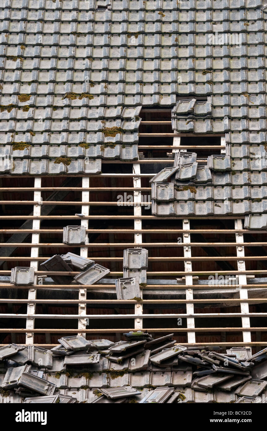 Damaged Roof High Resolution Stock Photography and Images - Alamy