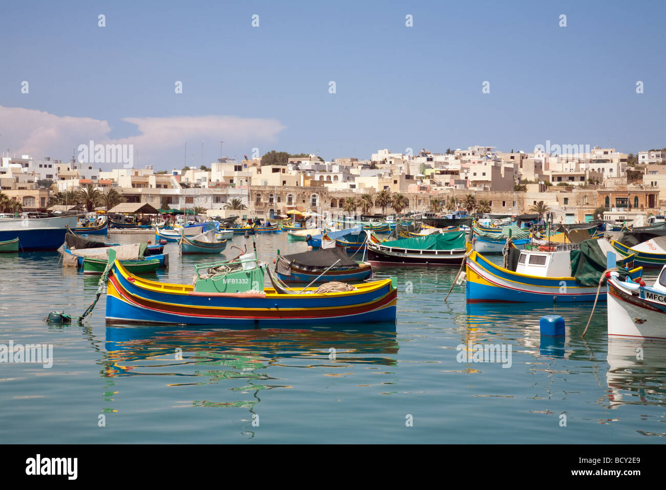 Traditional maltese boats hi-res stock photography and images - Alamy