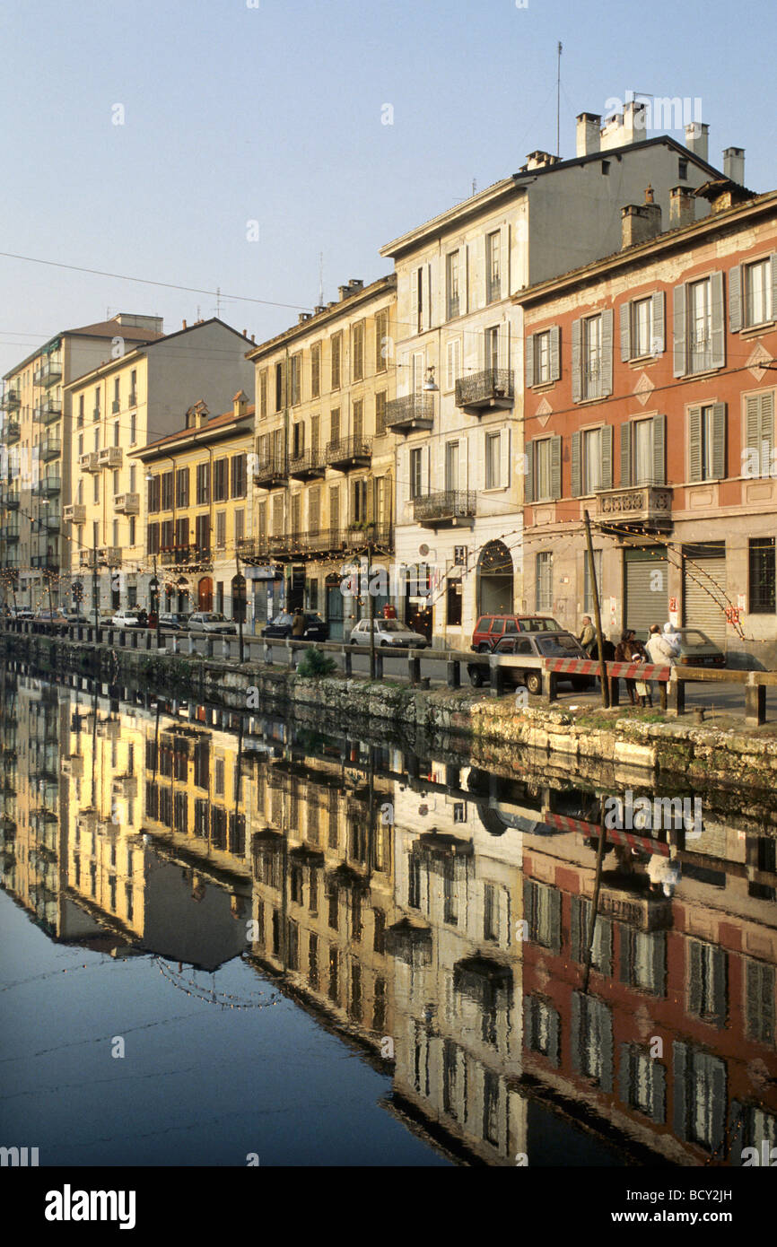 Tenements to Milan Italy Stock Photo - Alamy
