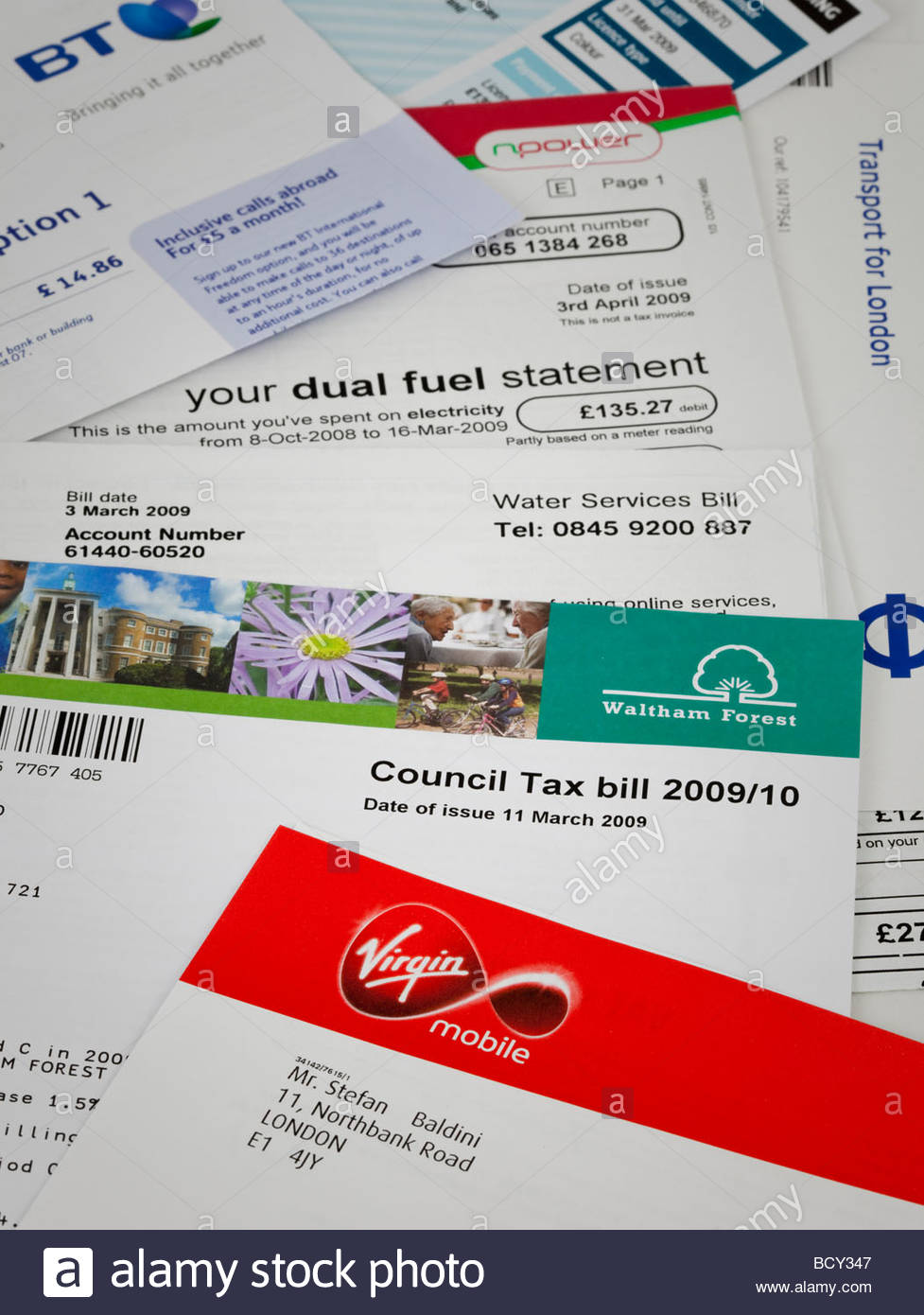 Utility Bills Stock Photos & Utility Bills Stock Images - Alamy