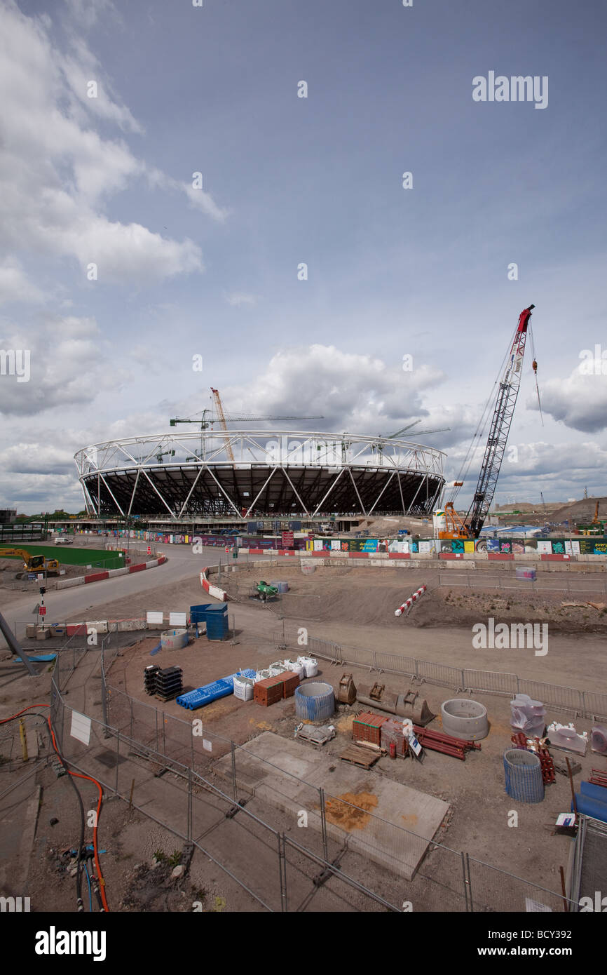 London Olympic 2012 Stadium under construction May 2009 Stock Photo - Alamy