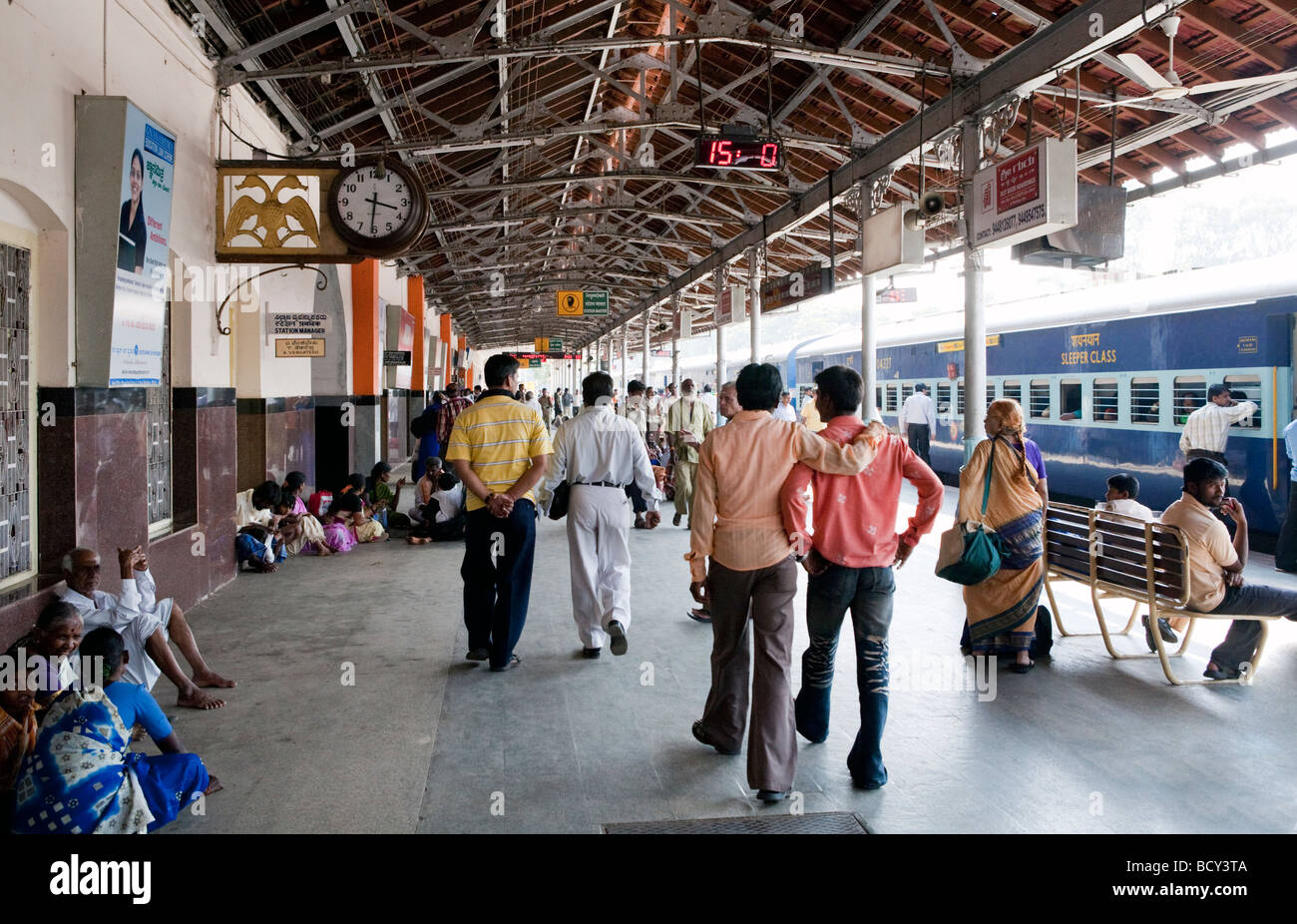 Train Station Mysore Karnataka State India Stock Photo - Alamy