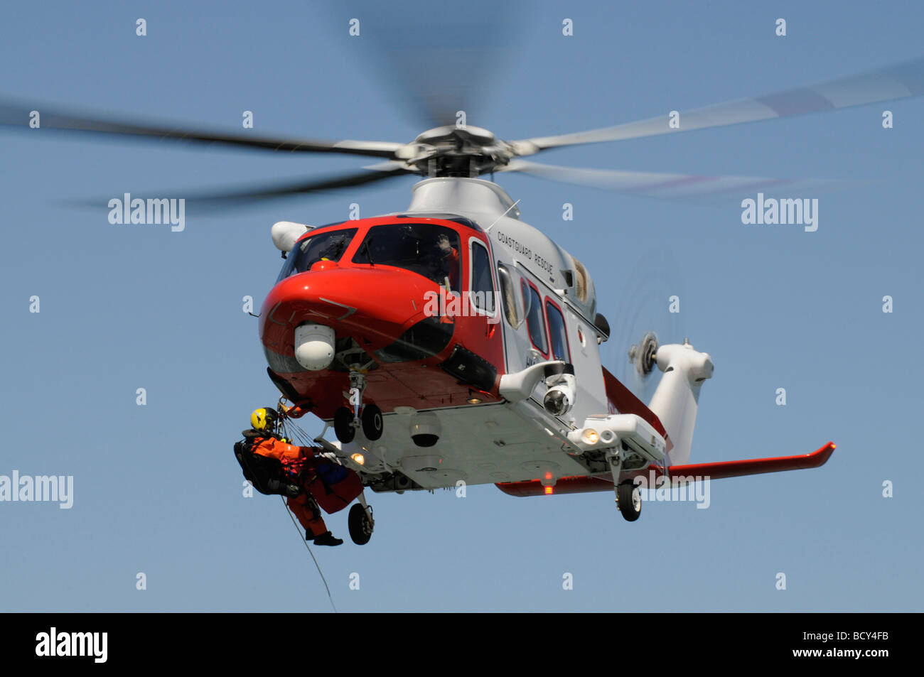 Agusta AW139 Coastguard Rescue Helicopter Stock Photo - Alamy