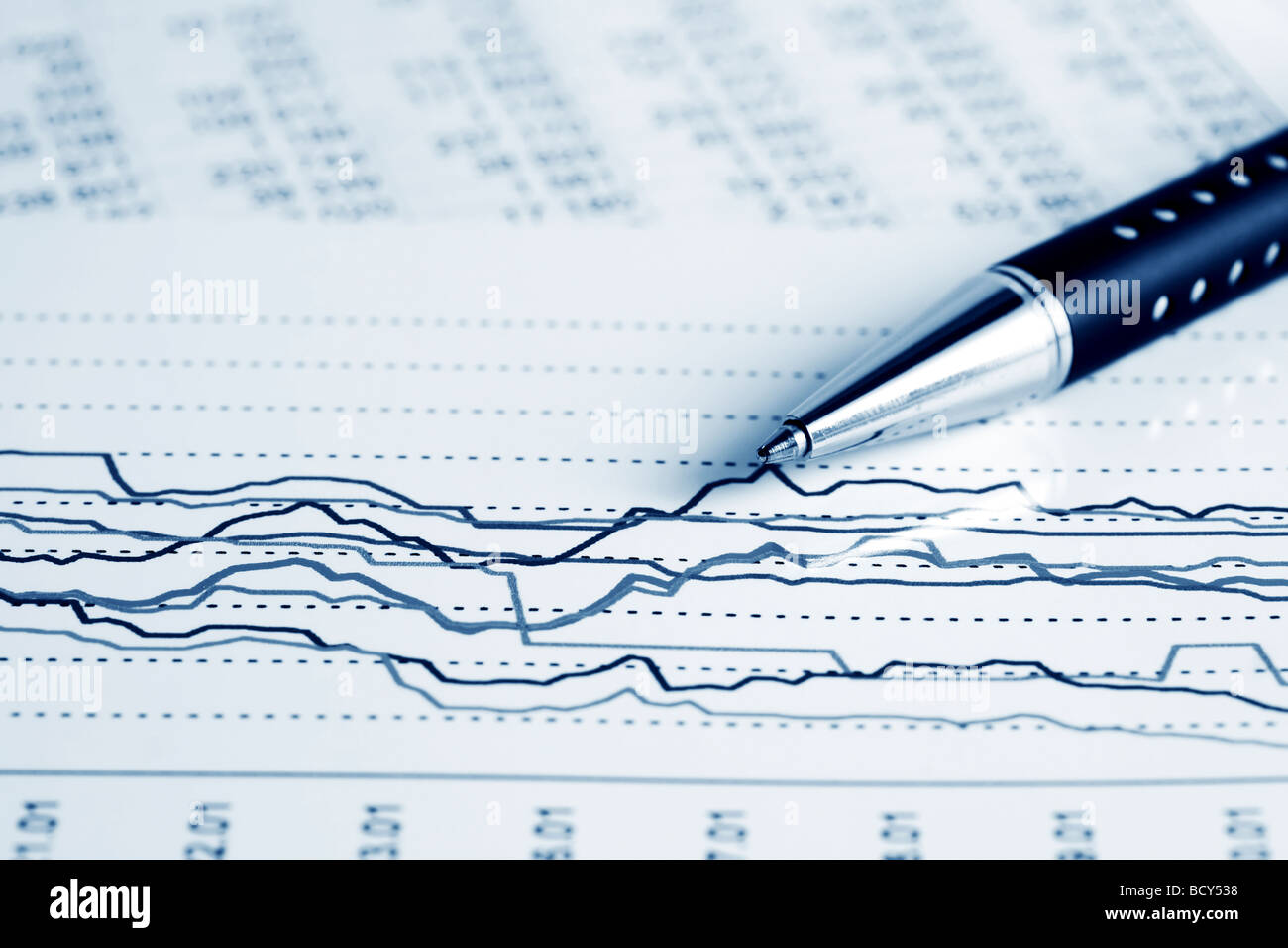 Stock market graphs monitoring Stock Photo - Alamy