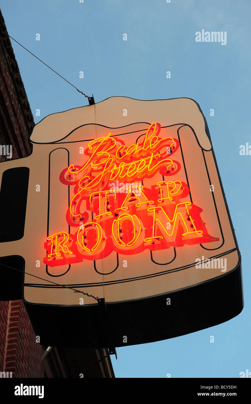 Tennessee Memphis Beale Street Neon sign for the Beale Street Tap Room ...