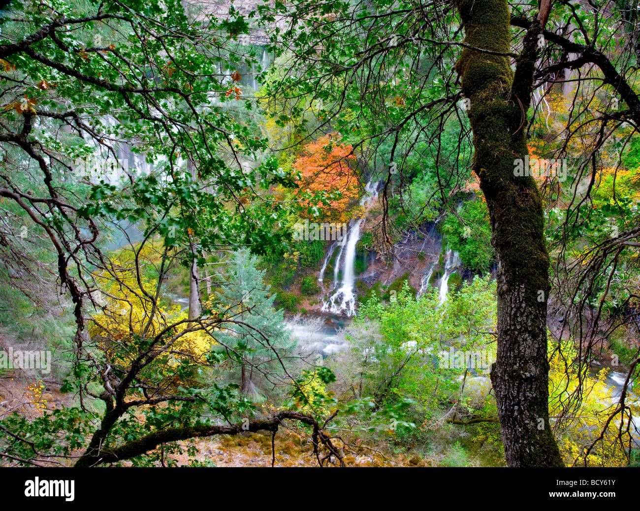 Burney Falls with fall color McArthur Burney Falls Memorial State Park ...