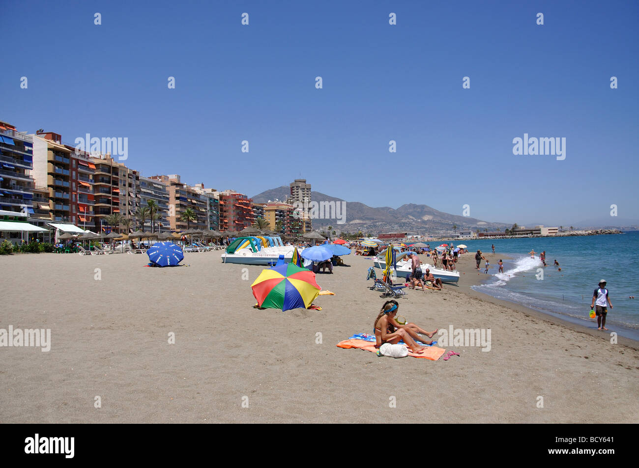 Fuengirola beach tourist hi-res stock photography and images - Alamy