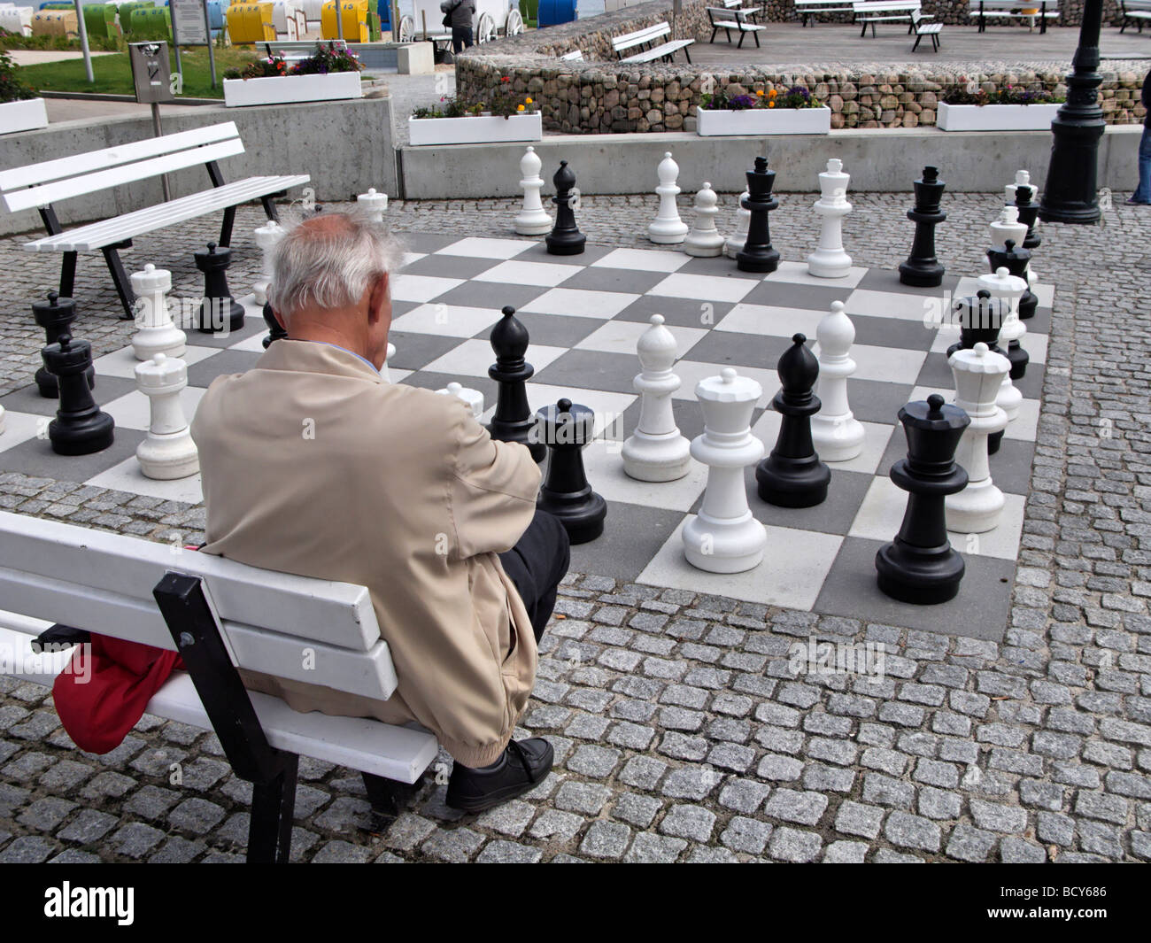 Street Chess Board Game in the Town of Wyk on North Frisian Island of ...