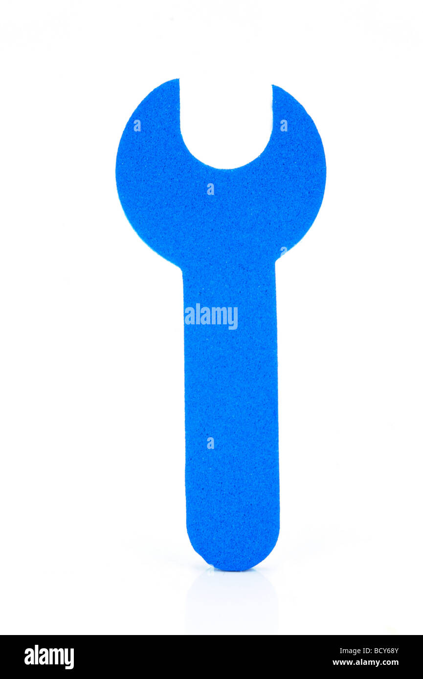 Construction spanner symbols isolated against a white background Stock ...