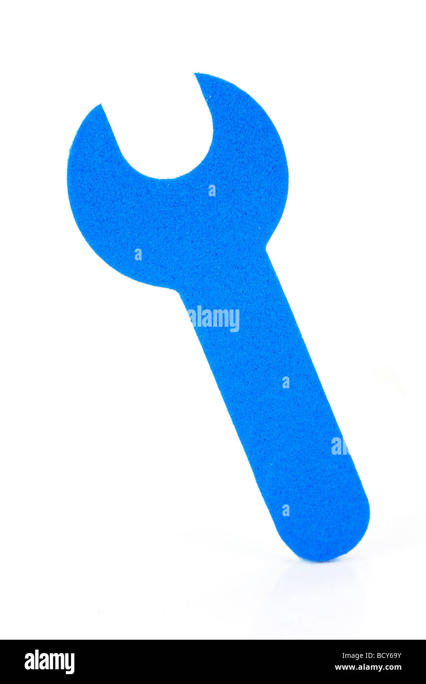 Construction spanner symbols isolated against a white background Stock ...
